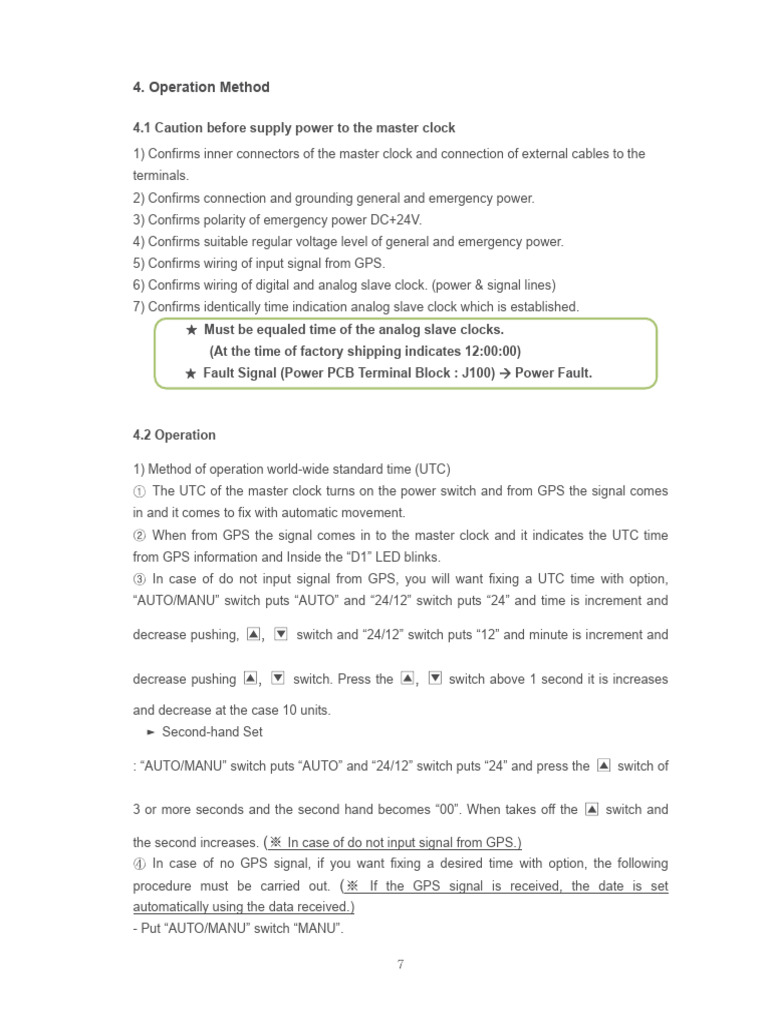 Master Clock Adjustment | PDF | Clock | Analogue Electronics