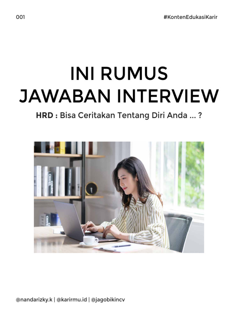 Rumus Jawaban Interview HRD | PDF