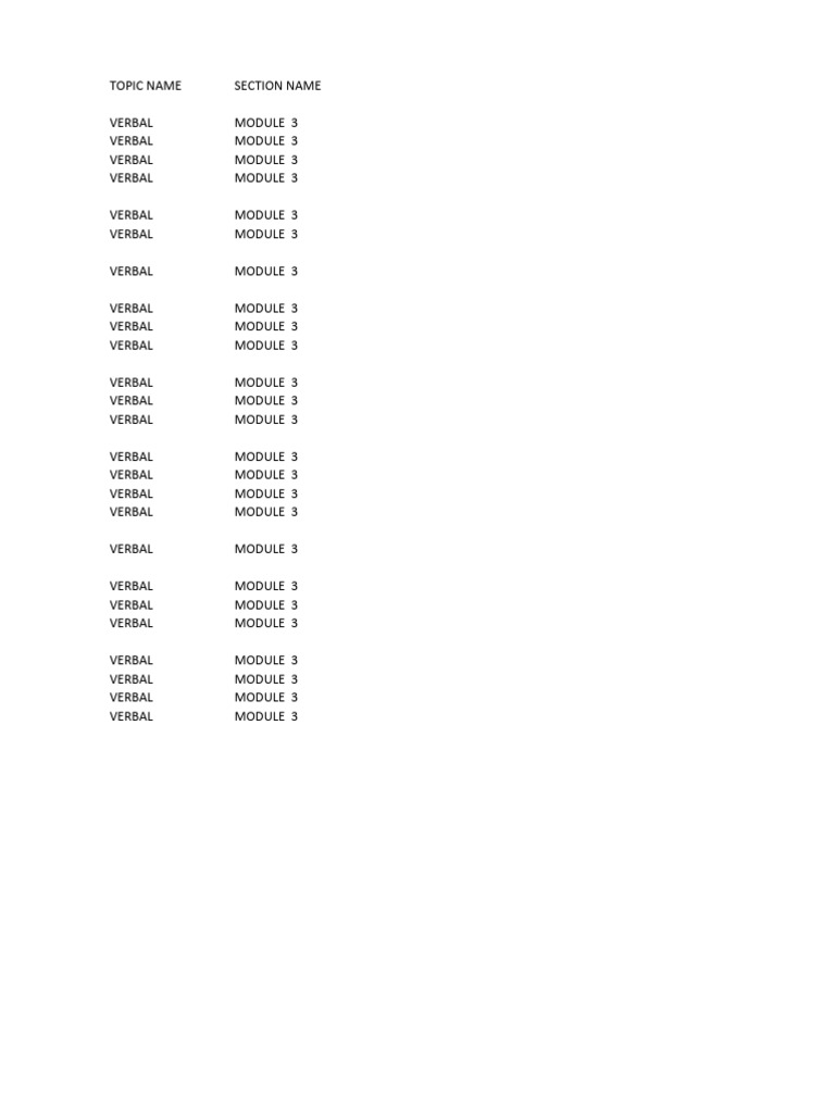 Module 3 VERBAL | PDF