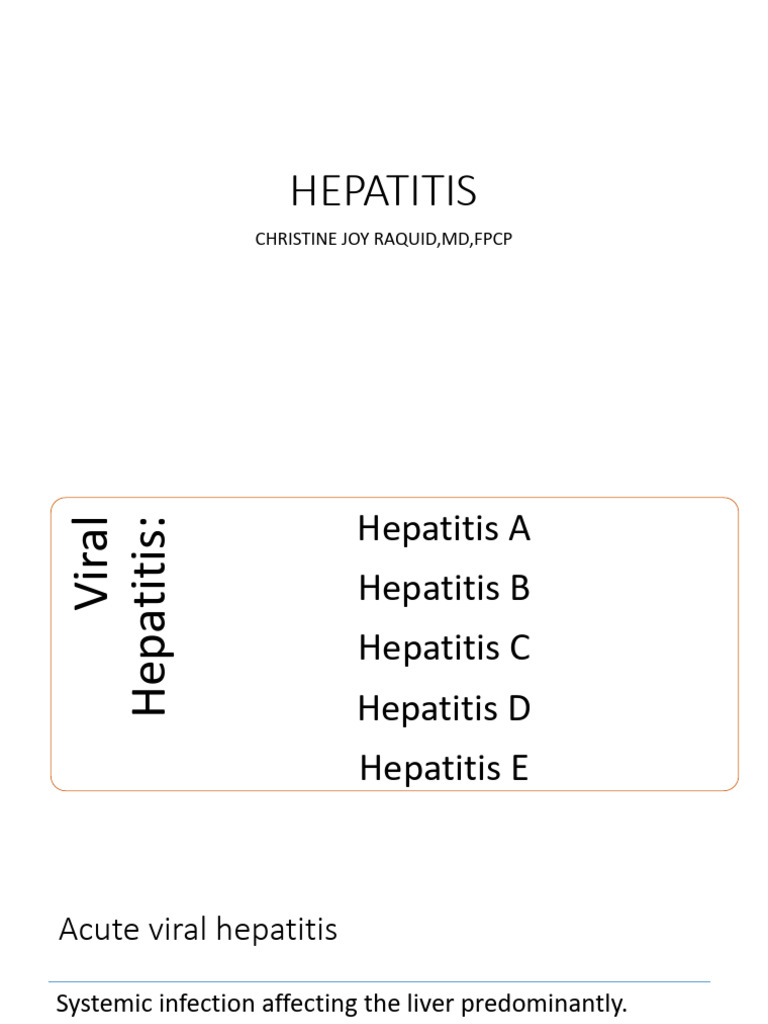Revised Hepatitis | PDF | Hepatitis B | Hepatitis