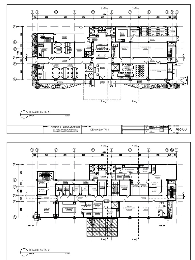 01 Denah LT 1-2 TLP & CCTV Cikande | PDF | Laboratories | Separation Processes