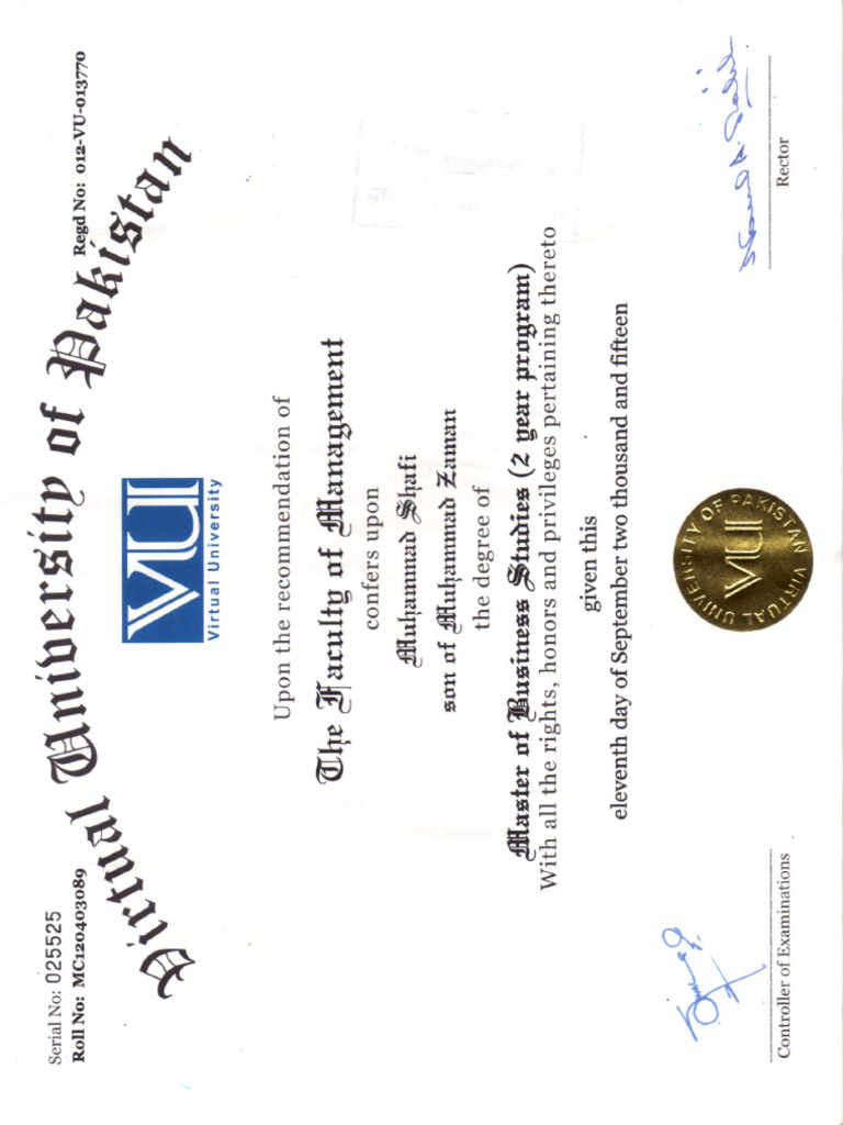 M.B.S Degree | PDF
