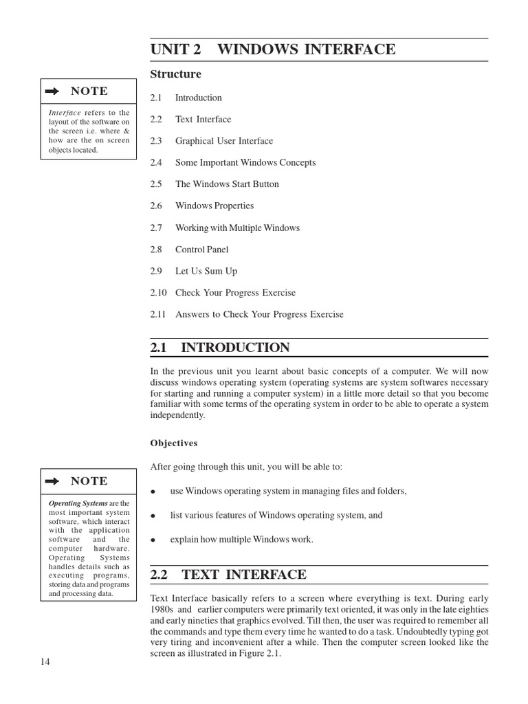 MFN-010 UNIT-2 | PDF | Window (Computing) | Graphical User Interfaces
