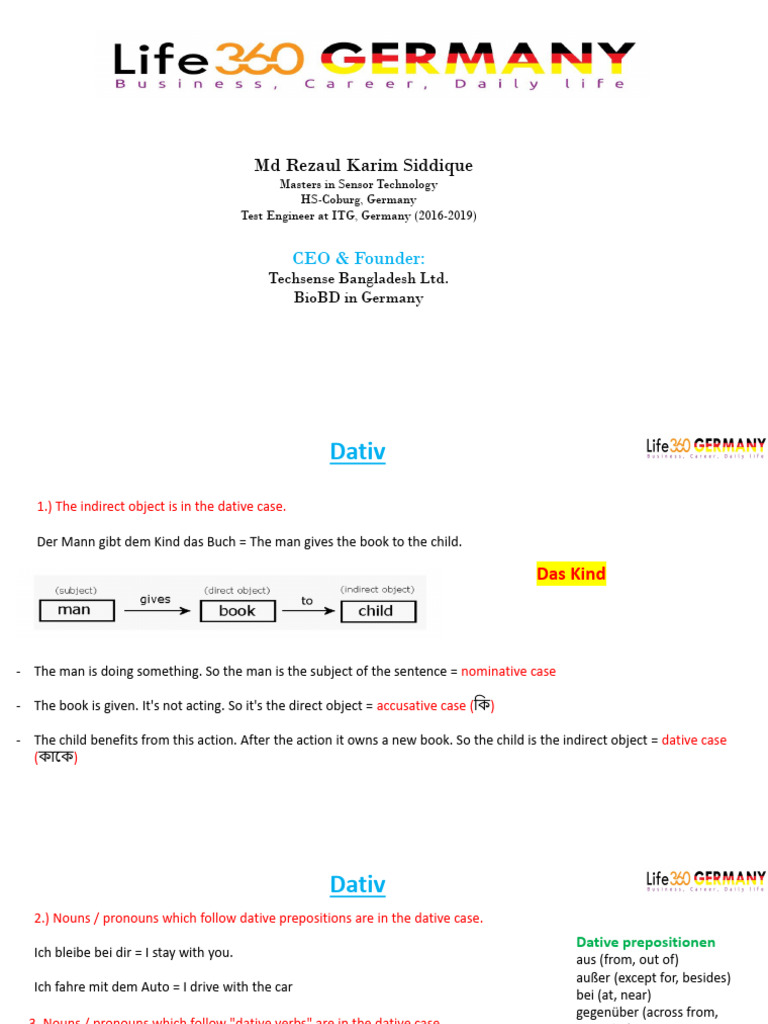 A1 German Dative Case EP-17 | PDF | Morphology | Language Mechanics