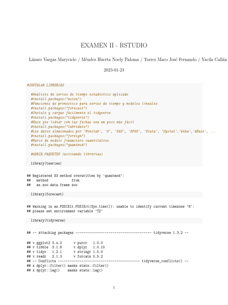 Examen Ii - Rstudio | PDF