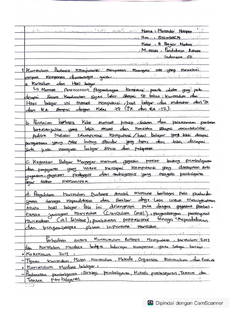 Tugas Tt2 Pendidikan Bahasa Indonesia Munandar Hutapea 856098674 | PDF