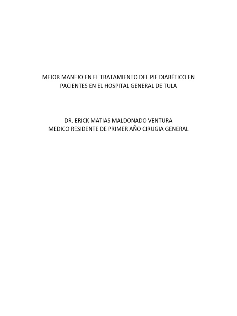 Erick Matias Maldonado Ventura | PDF | Diabetes | Especialidades Medicas