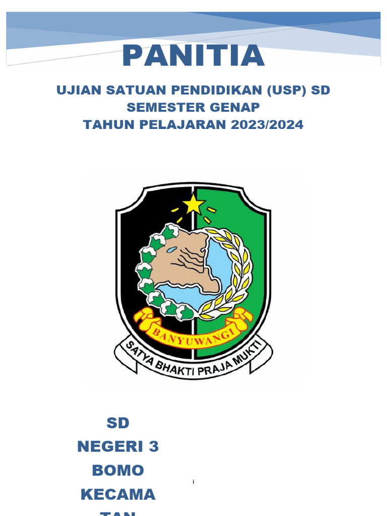 Program Panitia Ujian Usp Tahun 2024 | PDF