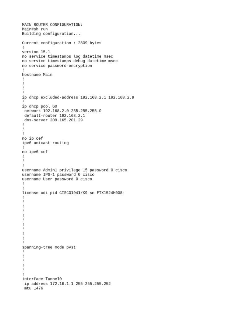 Mainrouter-Eigpr Ospf BGP GRE Nat | PDF | Ip Address | I Pv6