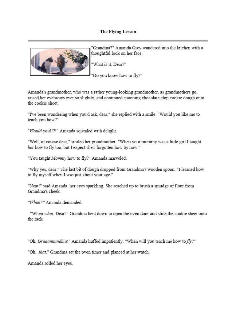 The Flying Lesson Pdf