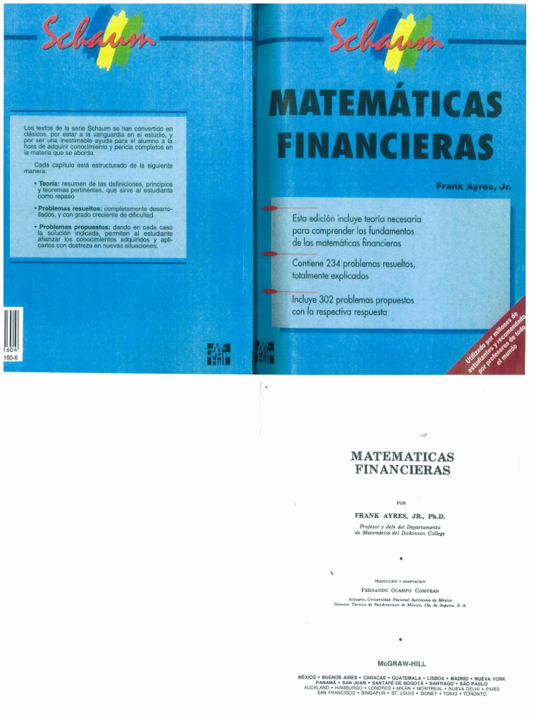 Matematicas Financieras Frank Ayres Schaum | PDF
