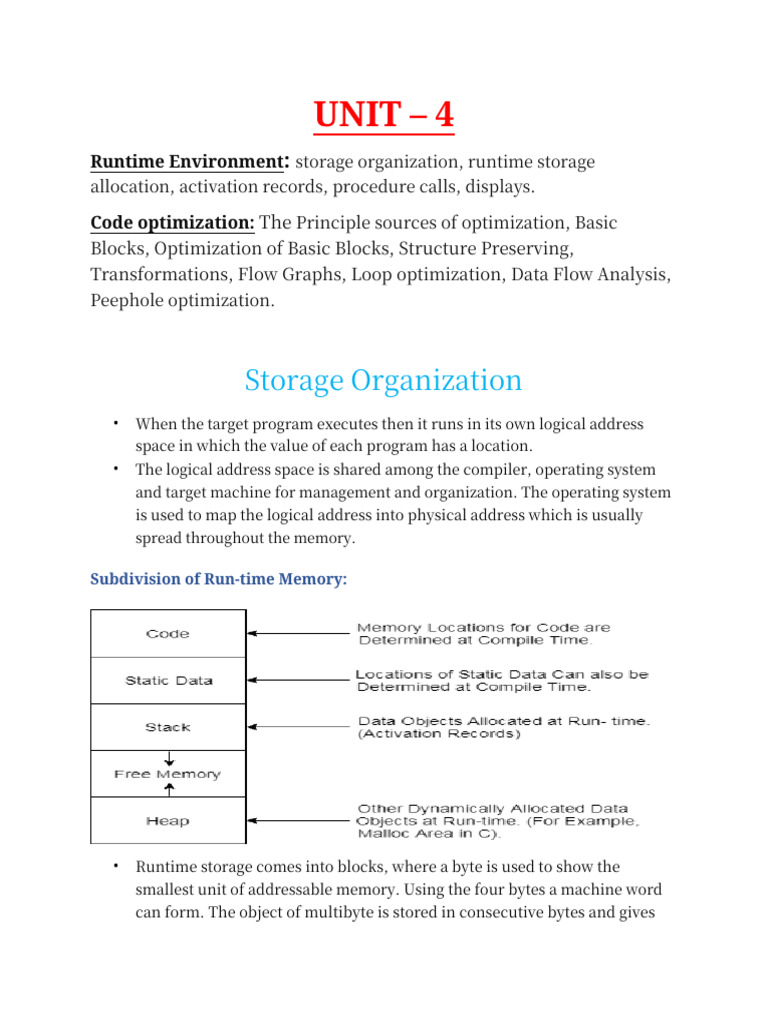 CD Unit - 4 | Download Free PDF | Scope (Computer Science) | Parameter (Computer Programming)