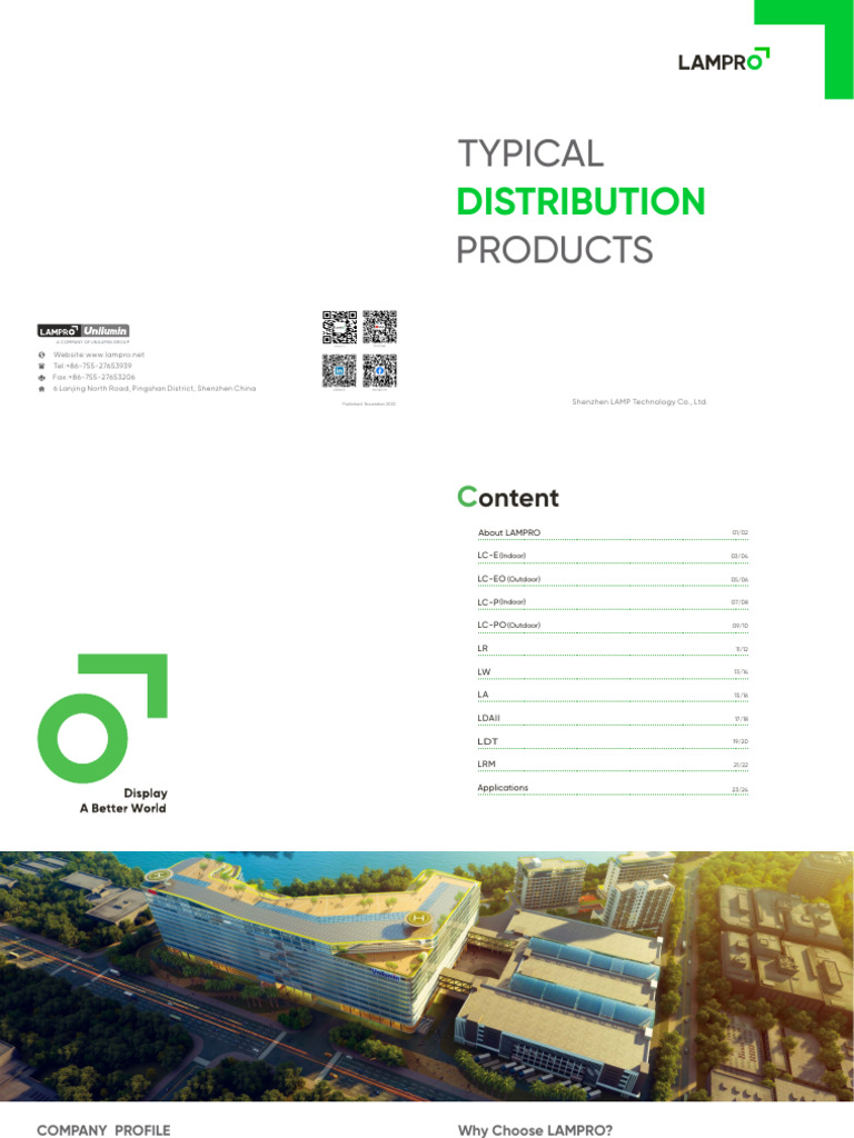 LAMPRO LED Display Product Overview | PDF | Power Supply | High ...