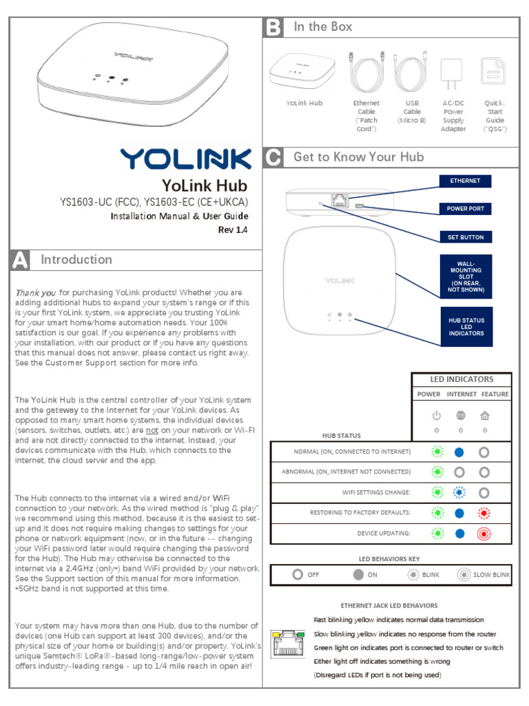 YS1603-UC_instruction | PDF