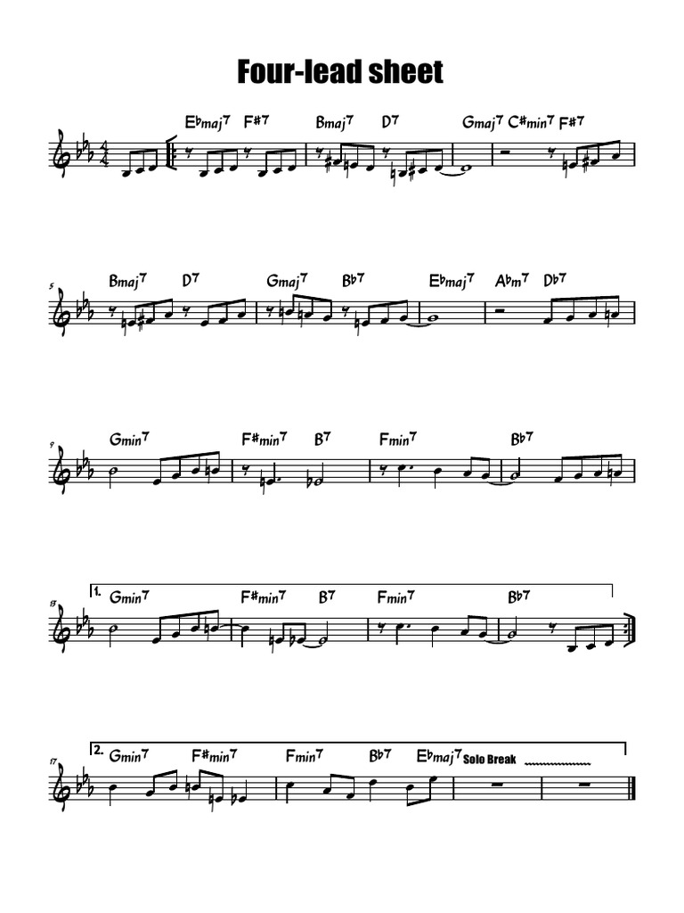 Four-Lead Sheetc | PDF