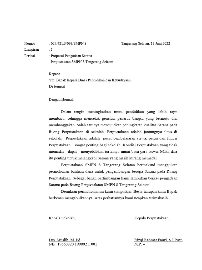 Proposal Perpus | PDF | Kajian Bahasa Asing