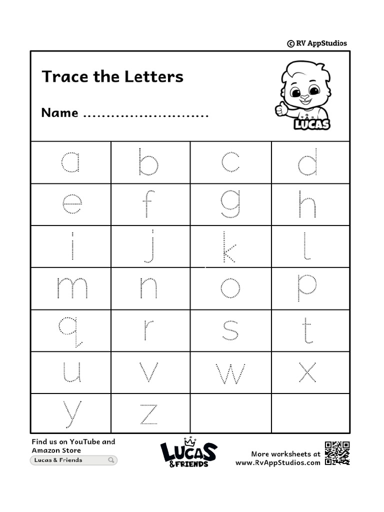 119 Free Printable Worksheets for Kids Alphabets Small Letters Tracing ...