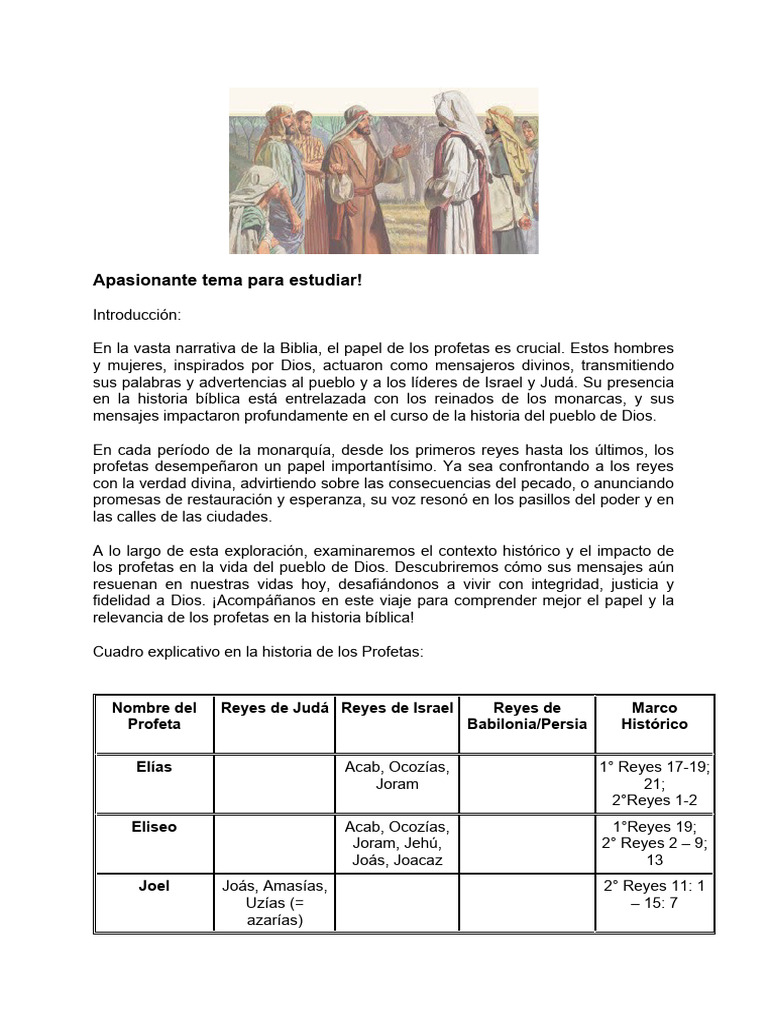 Los Profetas en Israel y Judá | Descargar gratis PDF | Profeta | Nevi'im