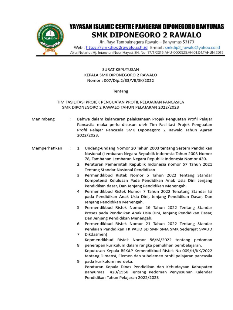 SK P5 | PDF | Karier & Perkembangan