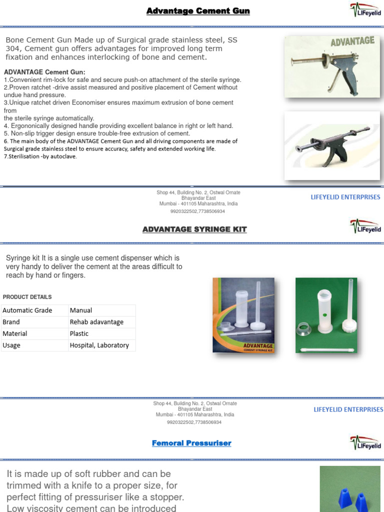 advantage-bone-cement-gun 3 | PDF | Surgery | Syringe