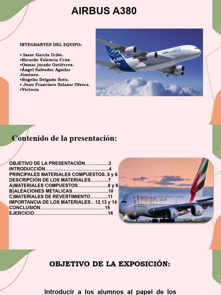 Materiales del Airbus A380 | PDF | Titanio | Material compuesto
