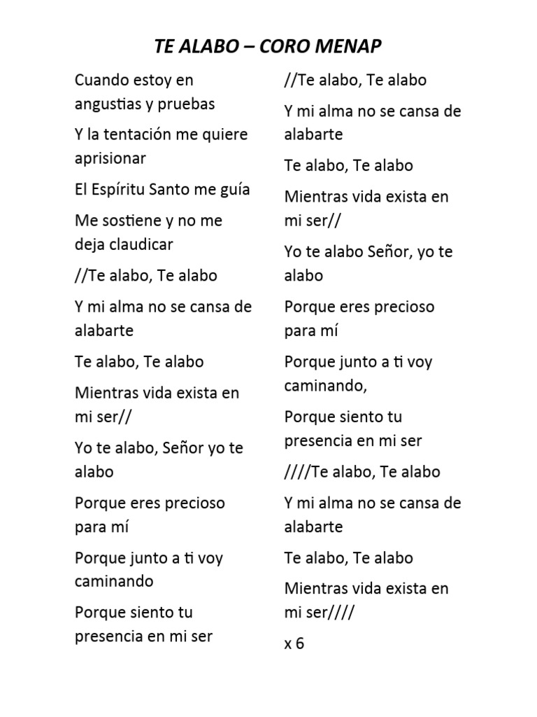 Te Alabo, Te Alabo | PDF | Cocina, comidas y vino | Relaciones ...