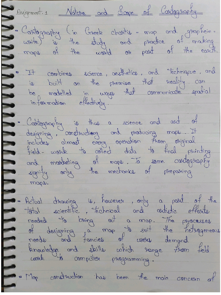 Nature and Scope of Cartography | PDF