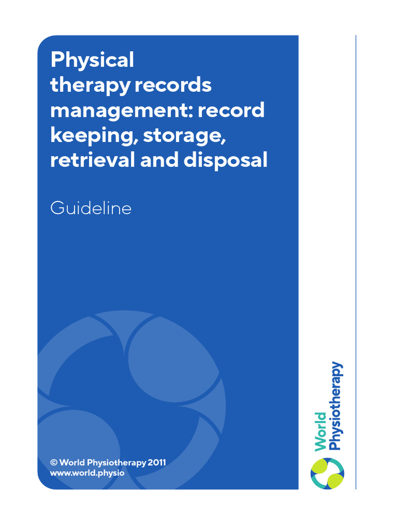 G 2011 Records Management | PDF | Physical Therapy | Records Management