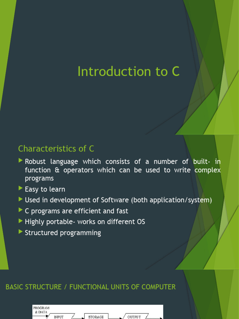 C Introduction | PDF