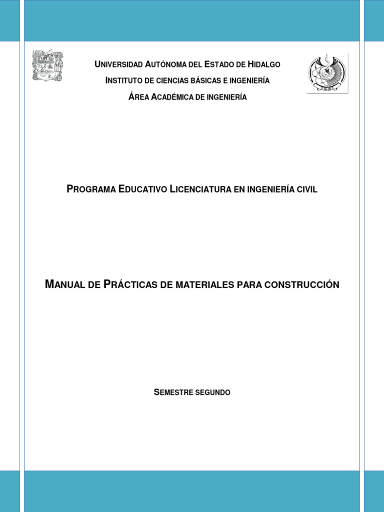 Manual D Pract Mat P Const | PDF | Hormigón | Laboratorios