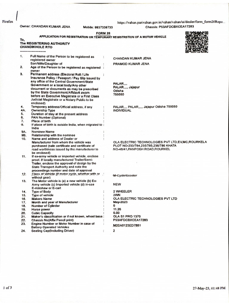 Ola Document | PDF