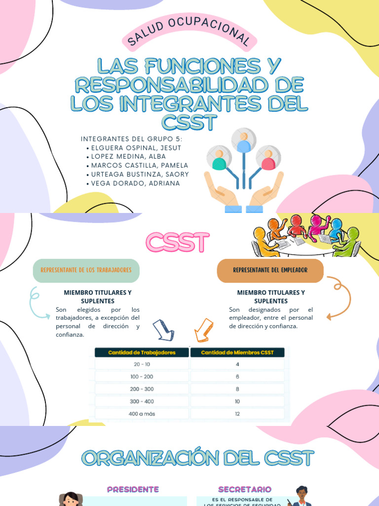 Funciones del CSST y sus Miembros | PDF | Gobierno