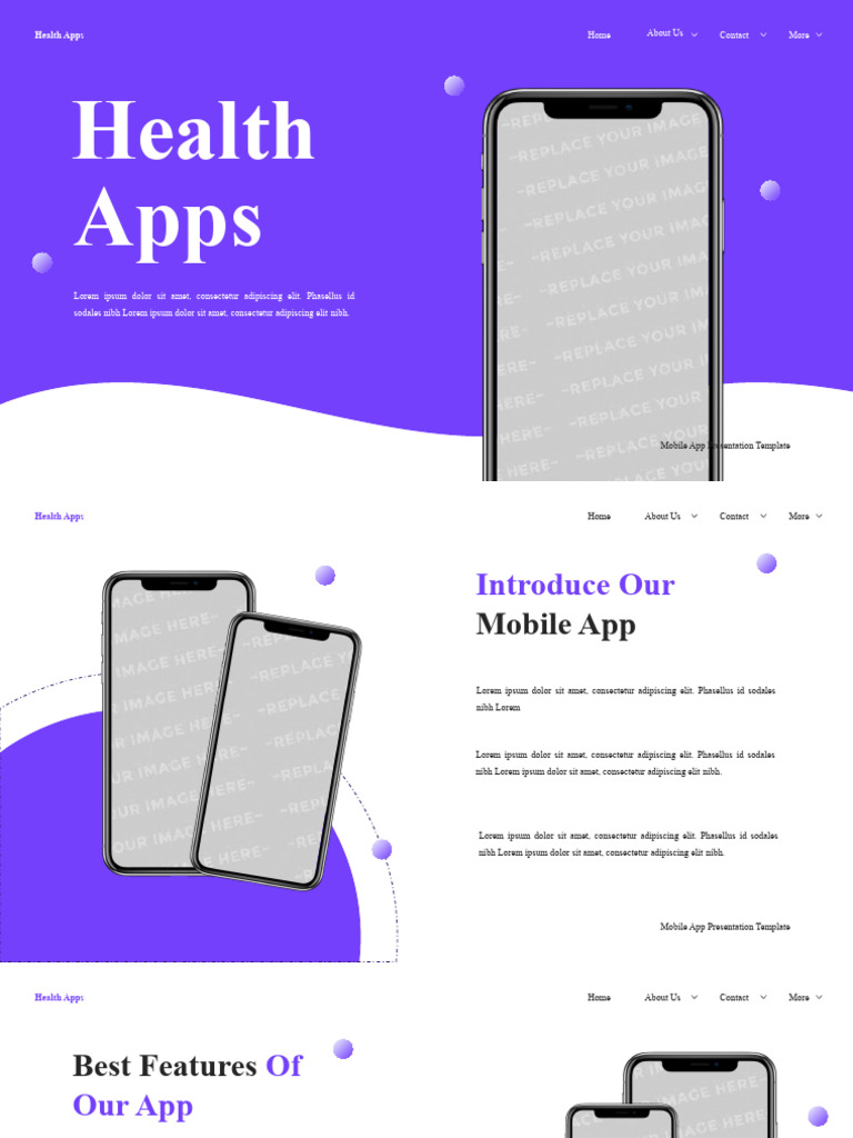 Health Apps Google Slide Template | PDF | Mobile Software
