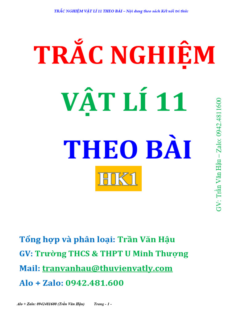 VL11 HK1 Bo Ket Noi Tri Thuc | PDF