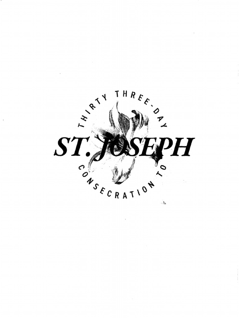 Prayer of Consecration to St Joseph for 33 Days | PDF