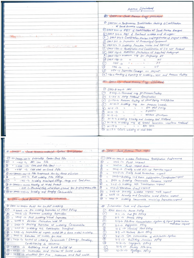 Aramco Interview Notes | PDF