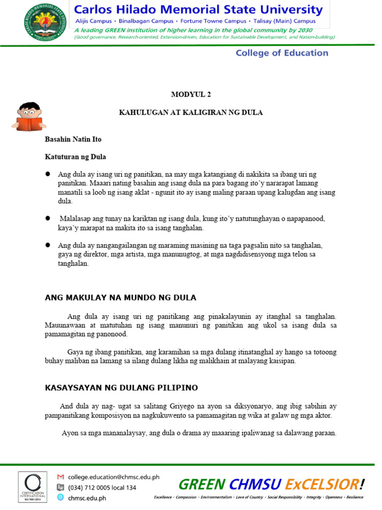 Kahulugan at Kaligiran NG Dula | PDF