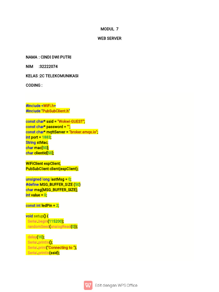 Web Server Cindi Dwi Putri 32222074 | PDF | Callback (Computer Programming) | Computer Architecture