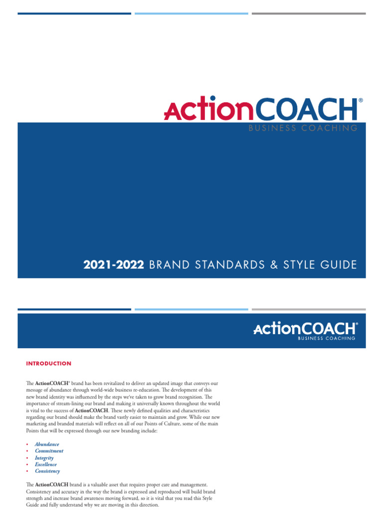 Acbc21-011 Brand Standard Style Guide 21-22 | PDF | Brand | Typefaces
