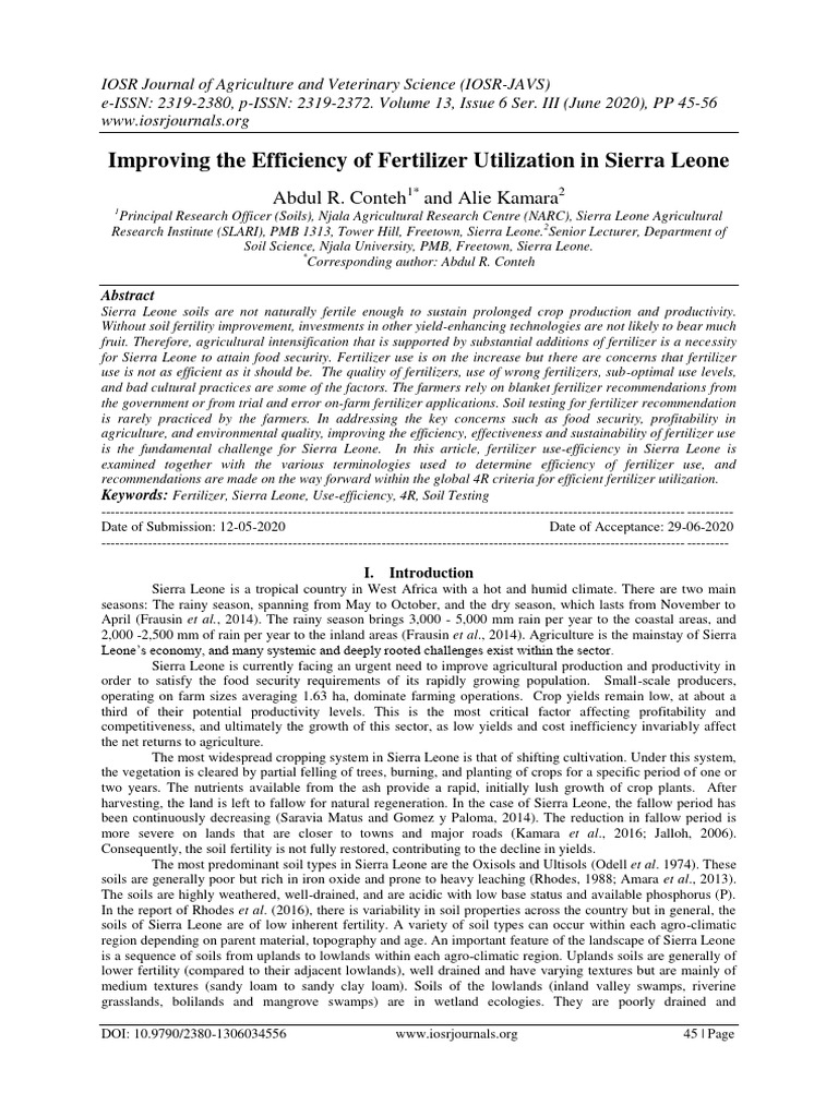 Fertilizer Efficiency | PDF | Fertilizer | Soil