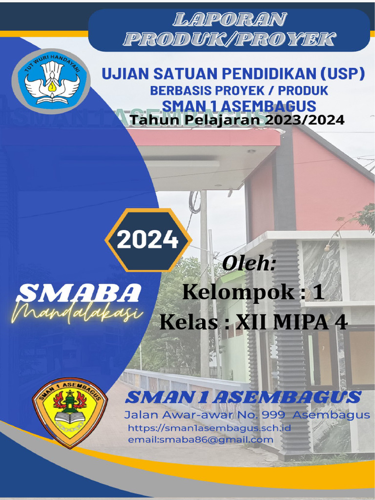 Format Laporan Proyek USP 2024 | PDF | Karier & Perkembangan | Bisnis