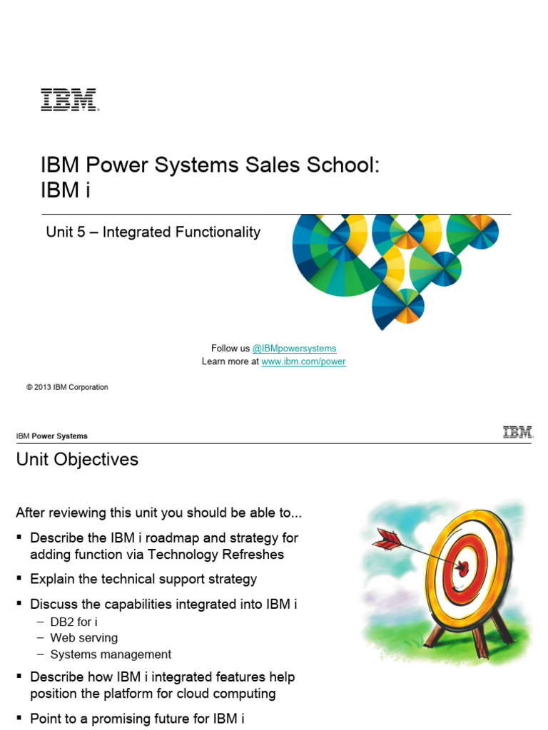 Unit 05 - IBM I - Integrated Functionality - 3448290 | PDF | Ibm Db2 | Databases