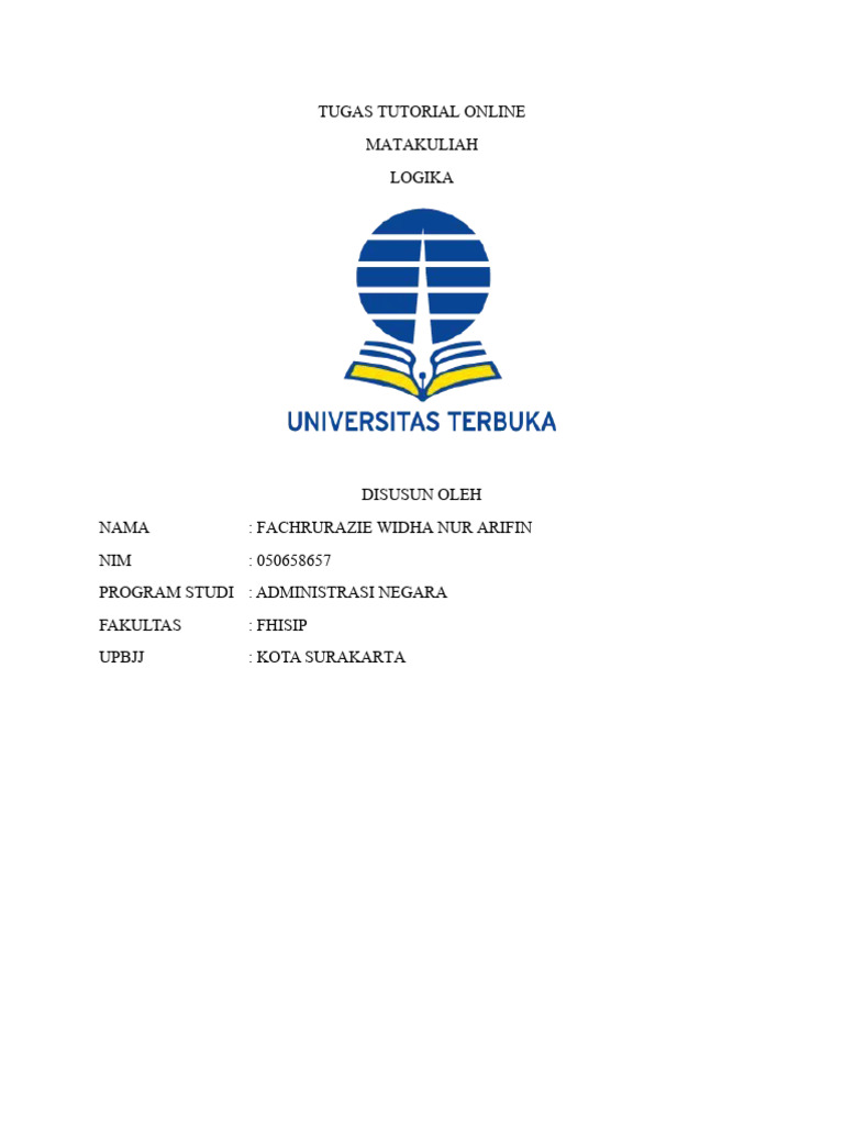 Tugas 1 Logika | PDF