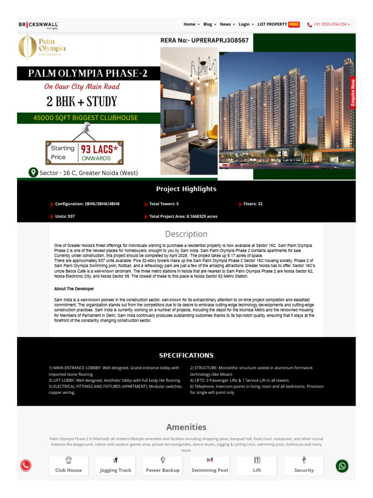 Palm Olympia | PDF | Elevator