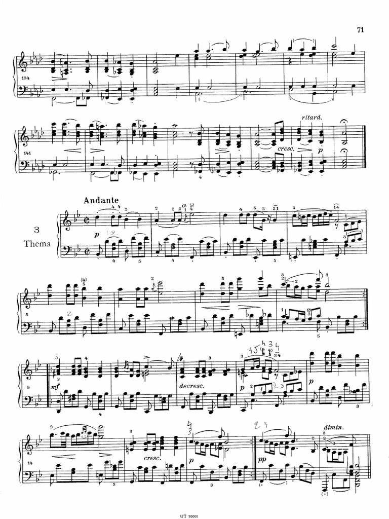 Schubert Theme Et Variations | PDF