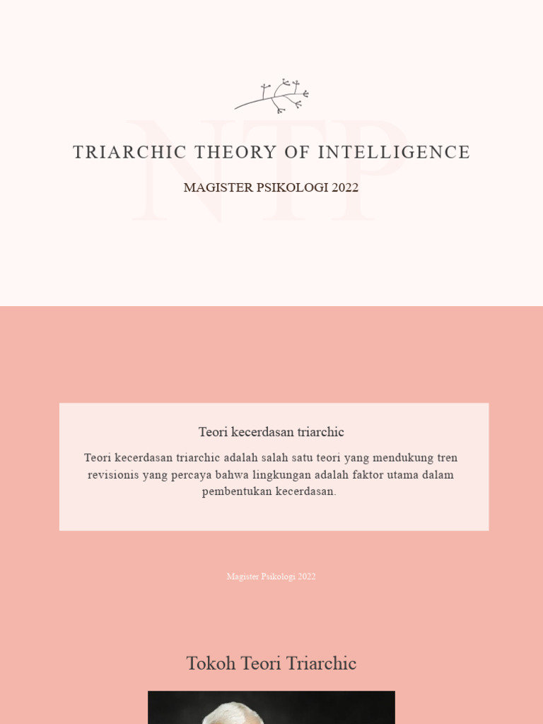 Triarchic Theory of Intelligence | PDF