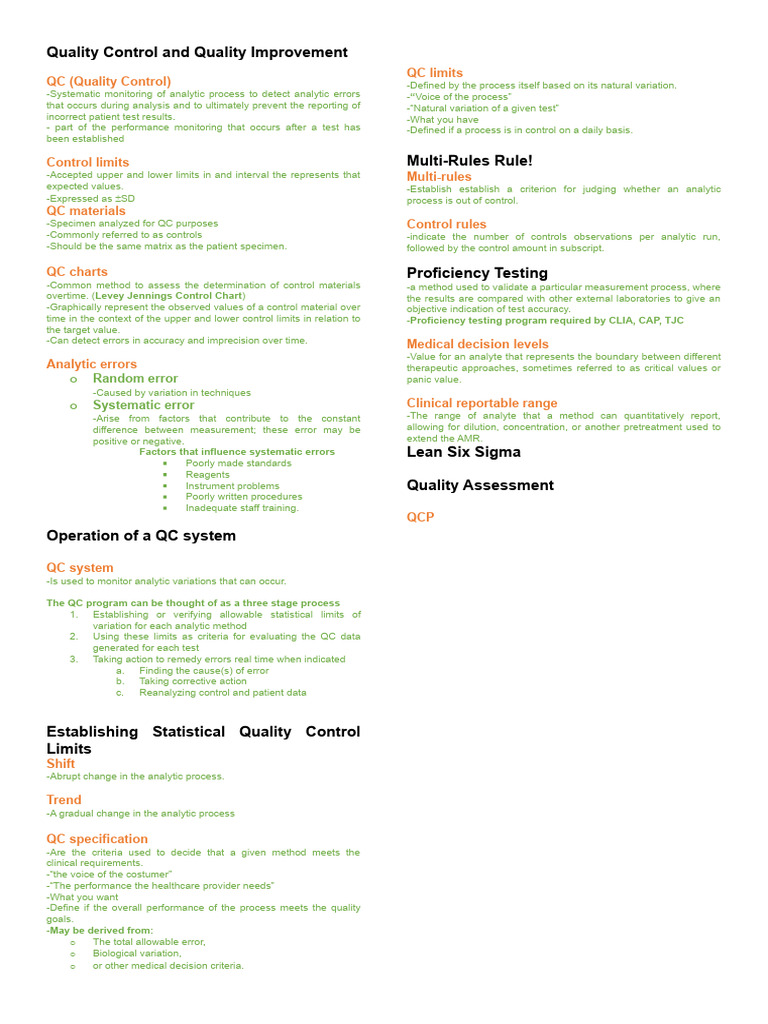 Quality Control in Analytical Testing | PDF | Accuracy And Precision ...