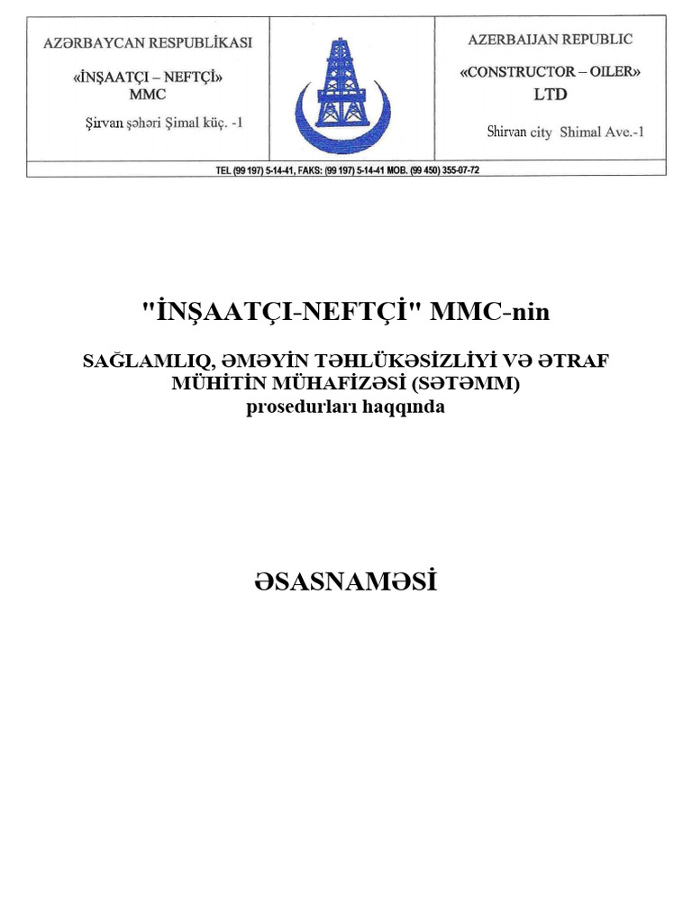 SƏTƏM Planı (Mahir) | PDF