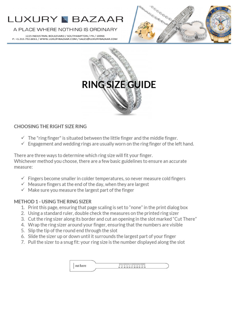 Ring Sizer | PDF