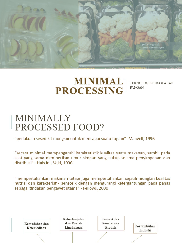 Minimal Processing | PDF